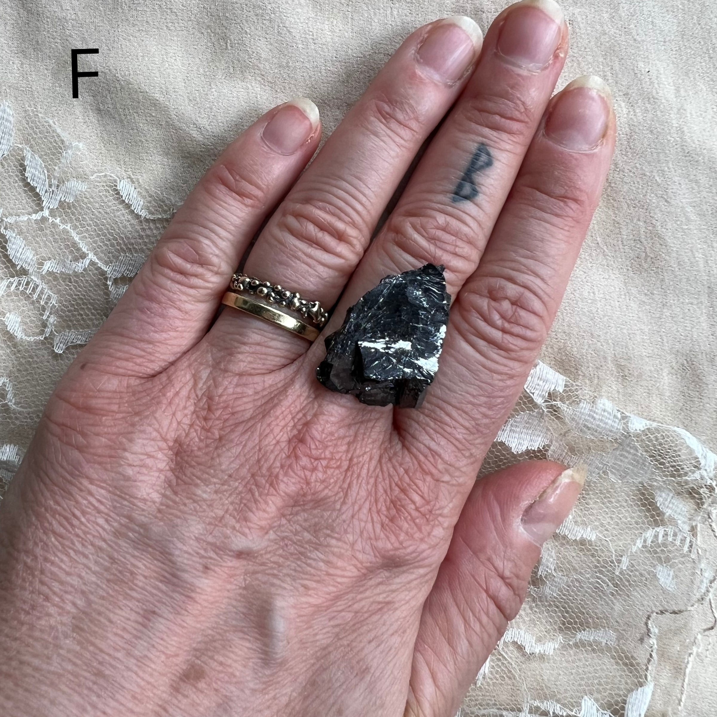 Silver Shungite (Elite Shungite) Statement Ring | Made to Order ...